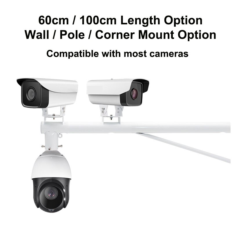 Metal Extended Cross Arm Wall and Pole Corner Mount Bracket – CCTV ...